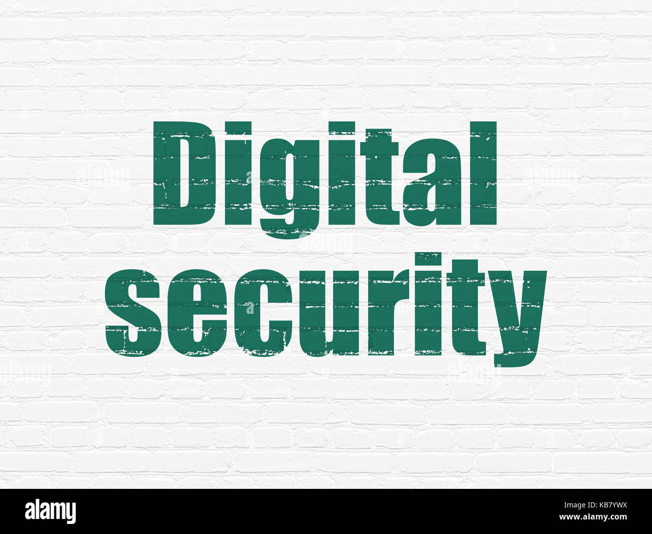Security concept: Digital Security on wall background Stock Photo - Alamy