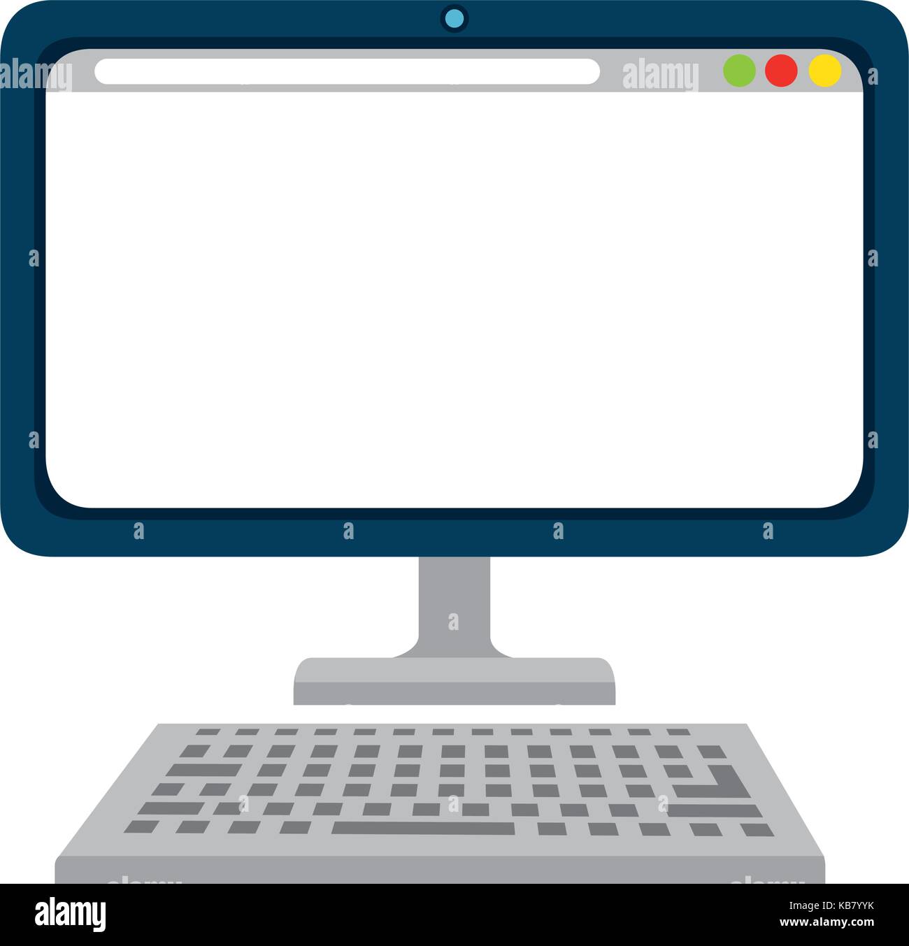 computer desktop isolated icon vector illustration design Stock Vector ...
