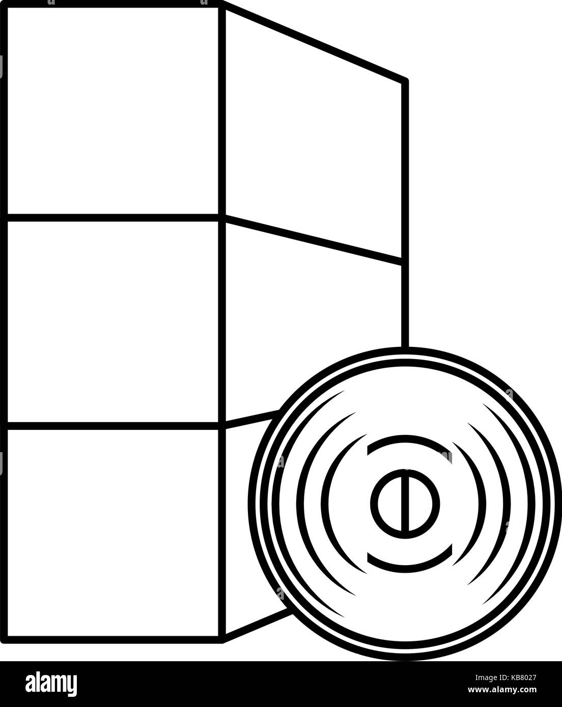 software installation disk and box vector illustration design Stock ...