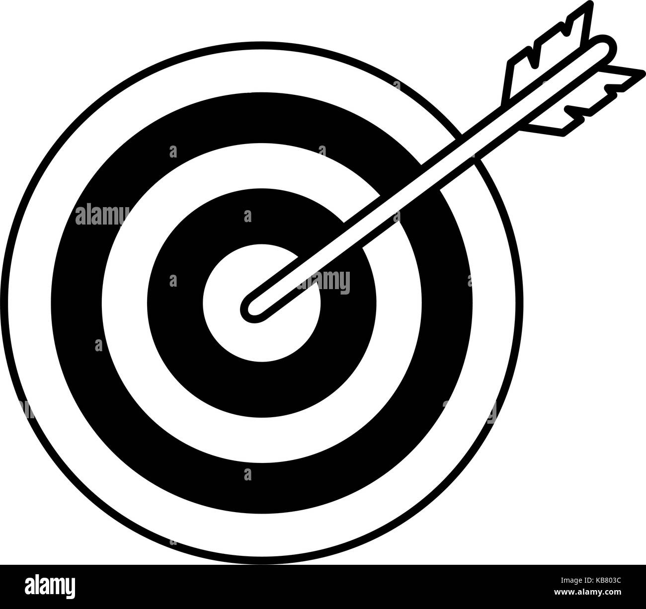 target with arrow icon vector illustration design Stock Vector Image ...