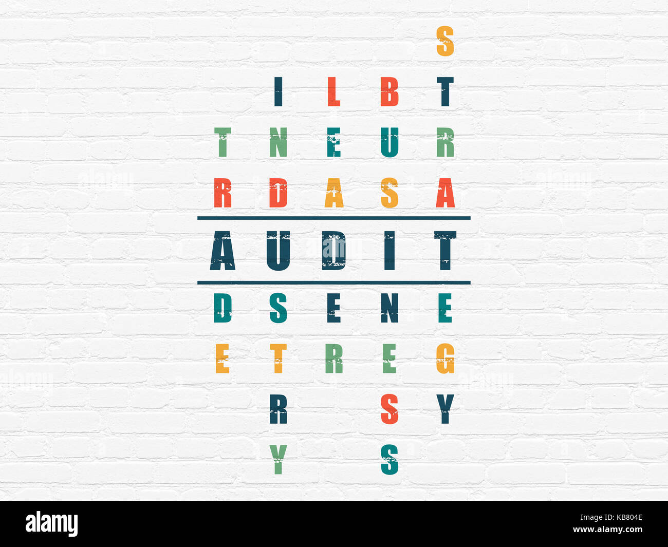 Finance concept: Audit in Crossword Puzzle Stock Photo - Alamy