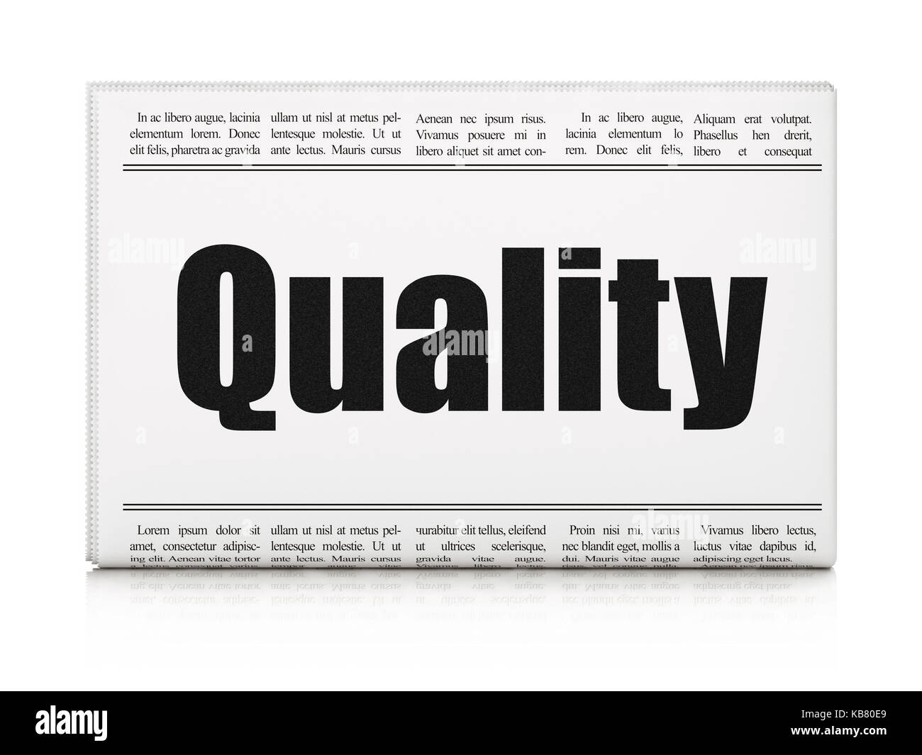 Marketing concept: newspaper headline Quality Stock Photo - Alamy