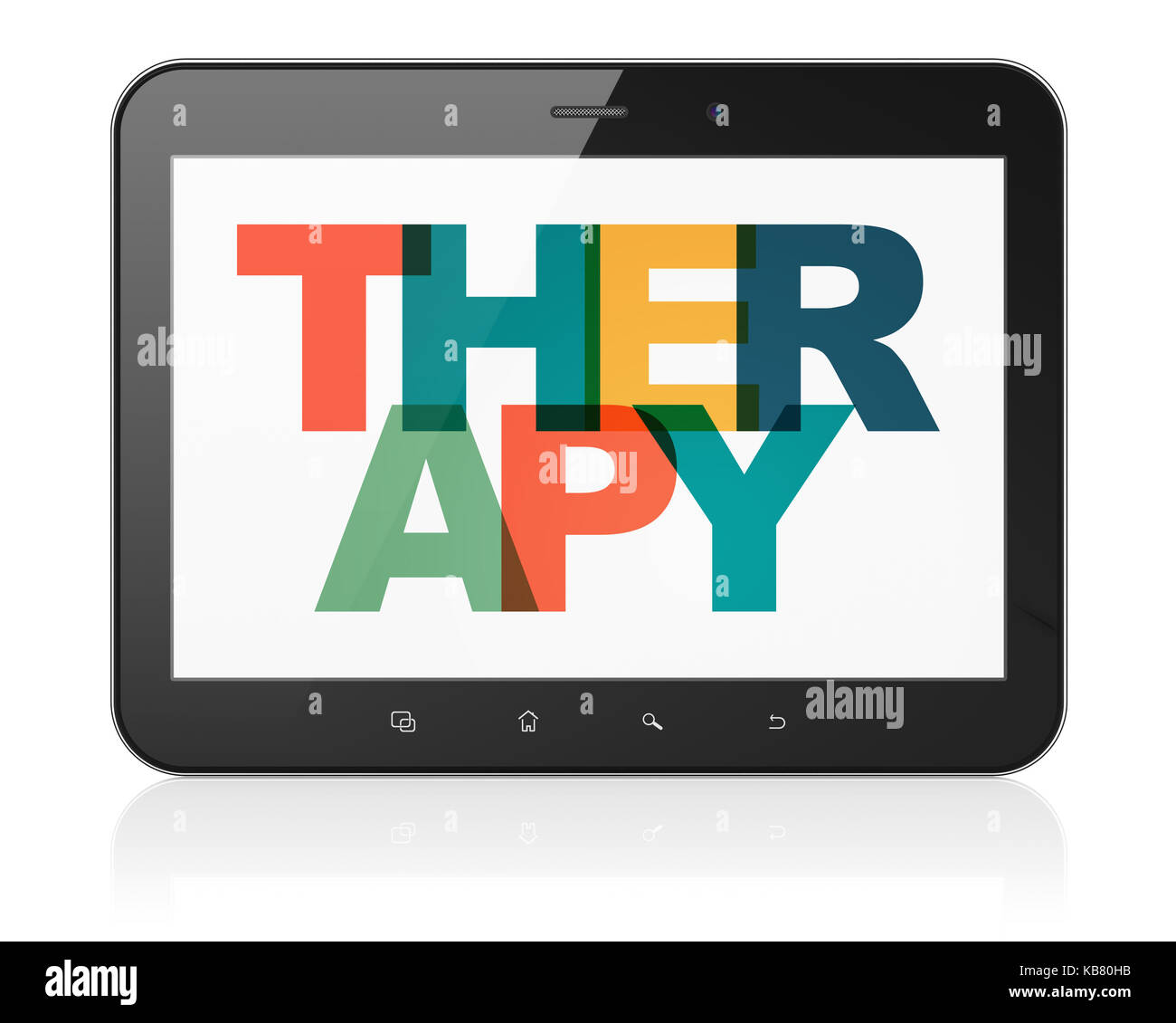 Healthcare concept: Tablet Computer with Therapy on display Stock Photo ...