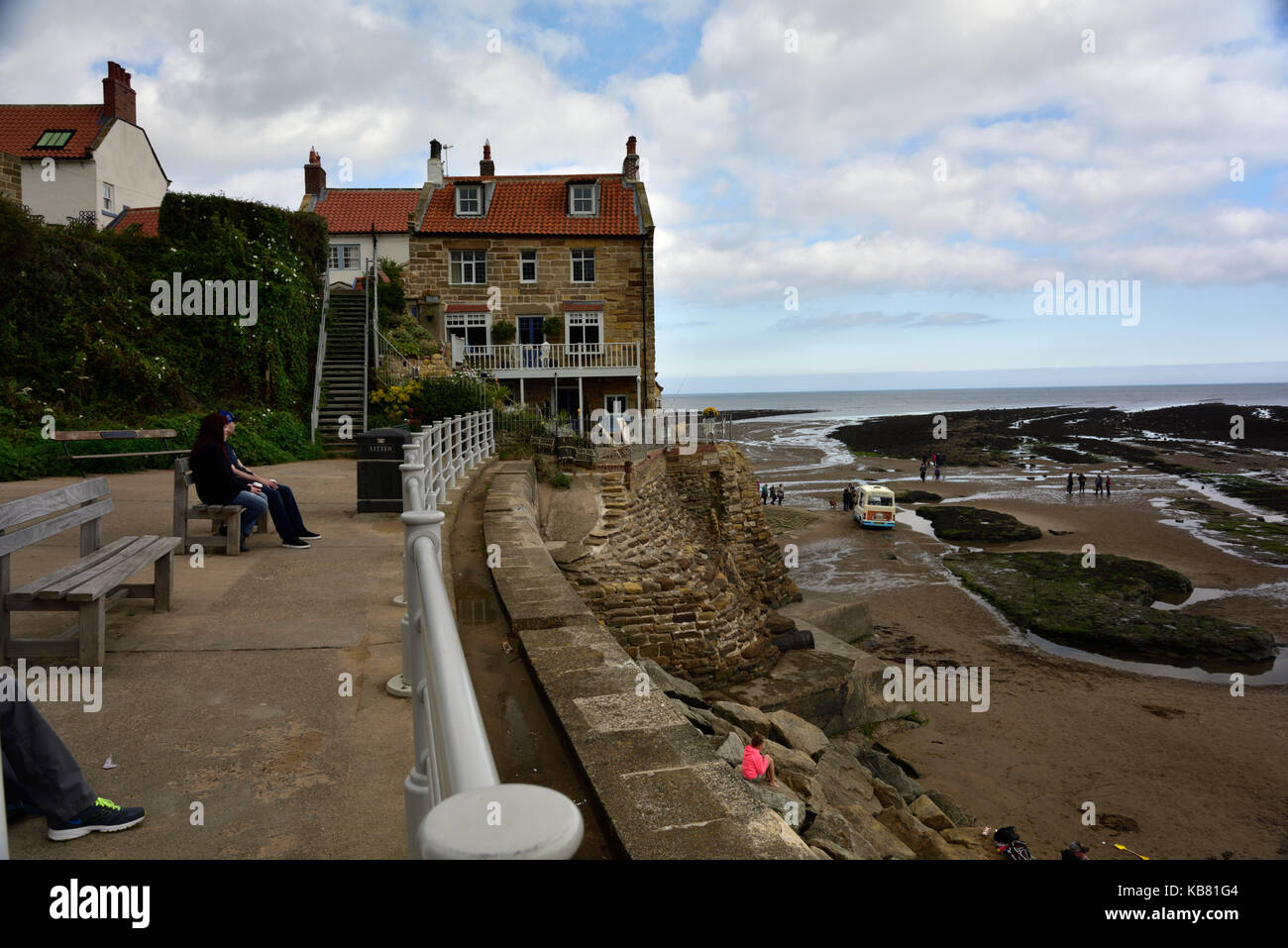 A view of the quaint houses at the edge of the bay Stock Photo - Alamy