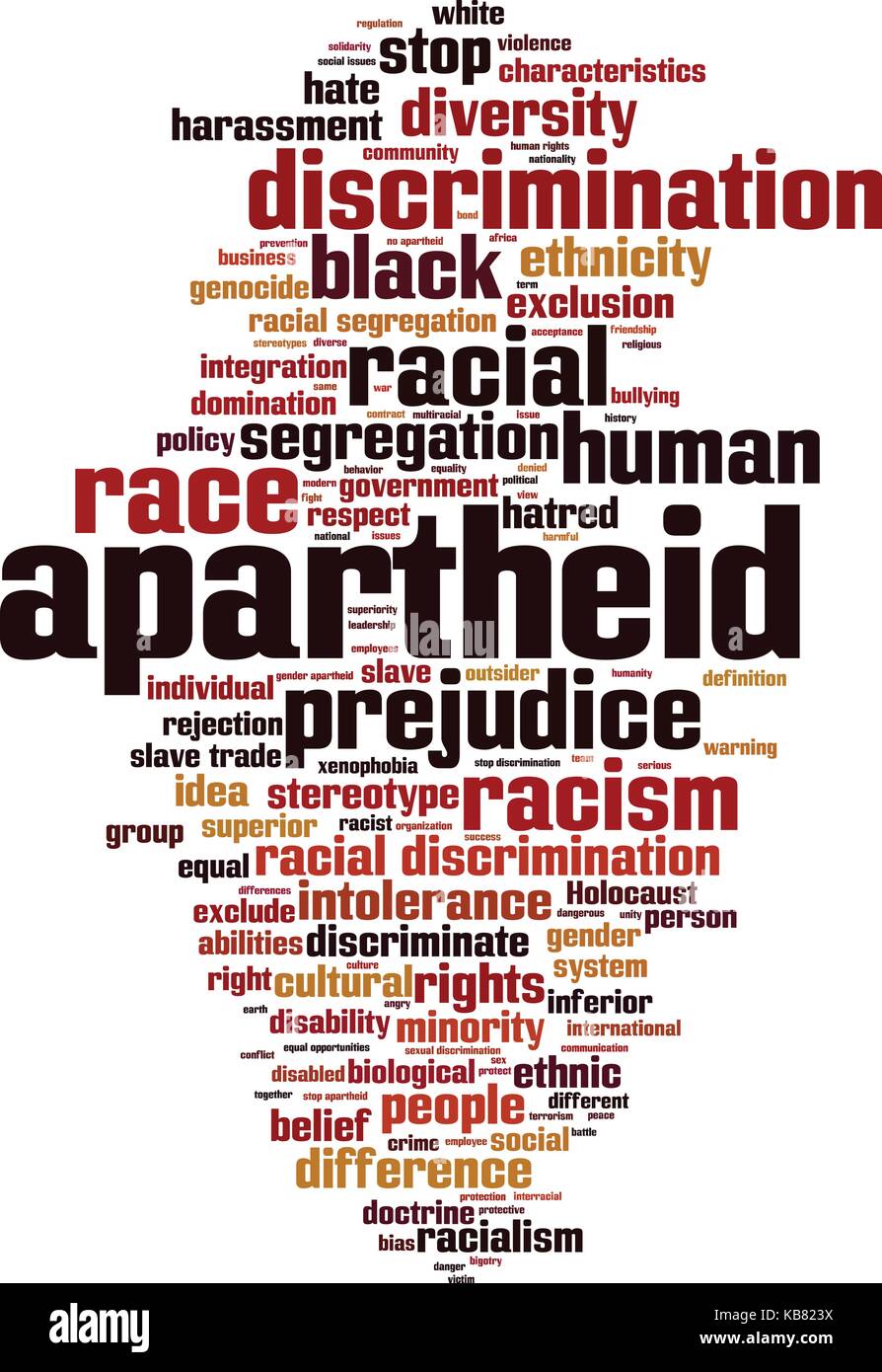 Apartheid word cloud concept. Vector illustration Stock Vector Image ...