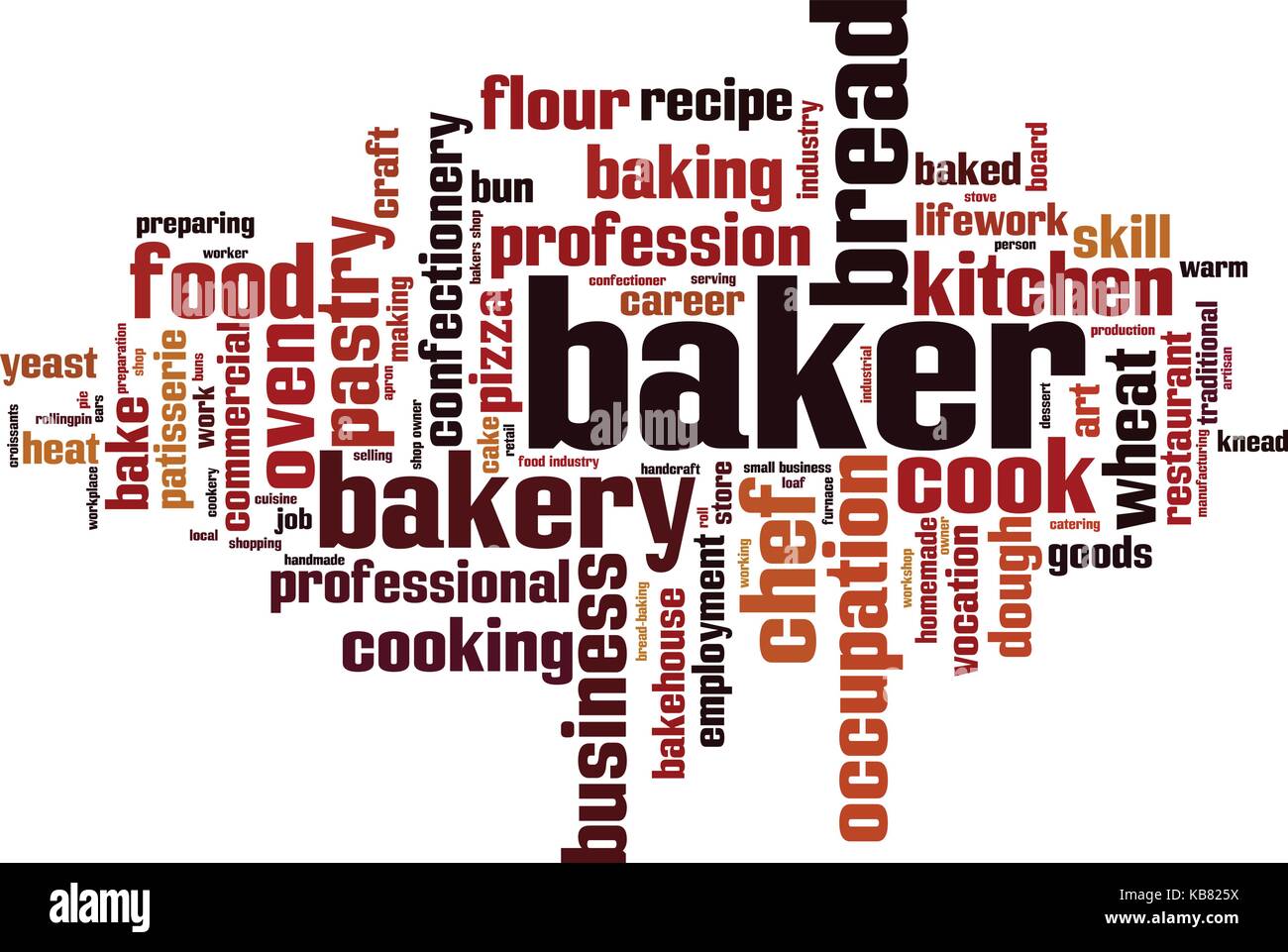 Baker word cloud concept. Vector illustration Stock Vector Image & Art ...