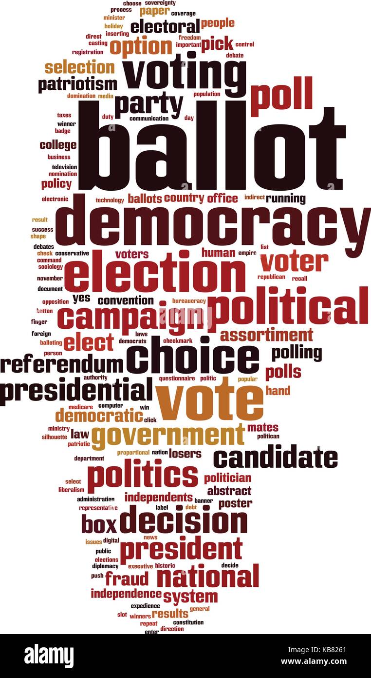Ballot word cloud concept. Vector illustration Stock Vector Image & Art ...