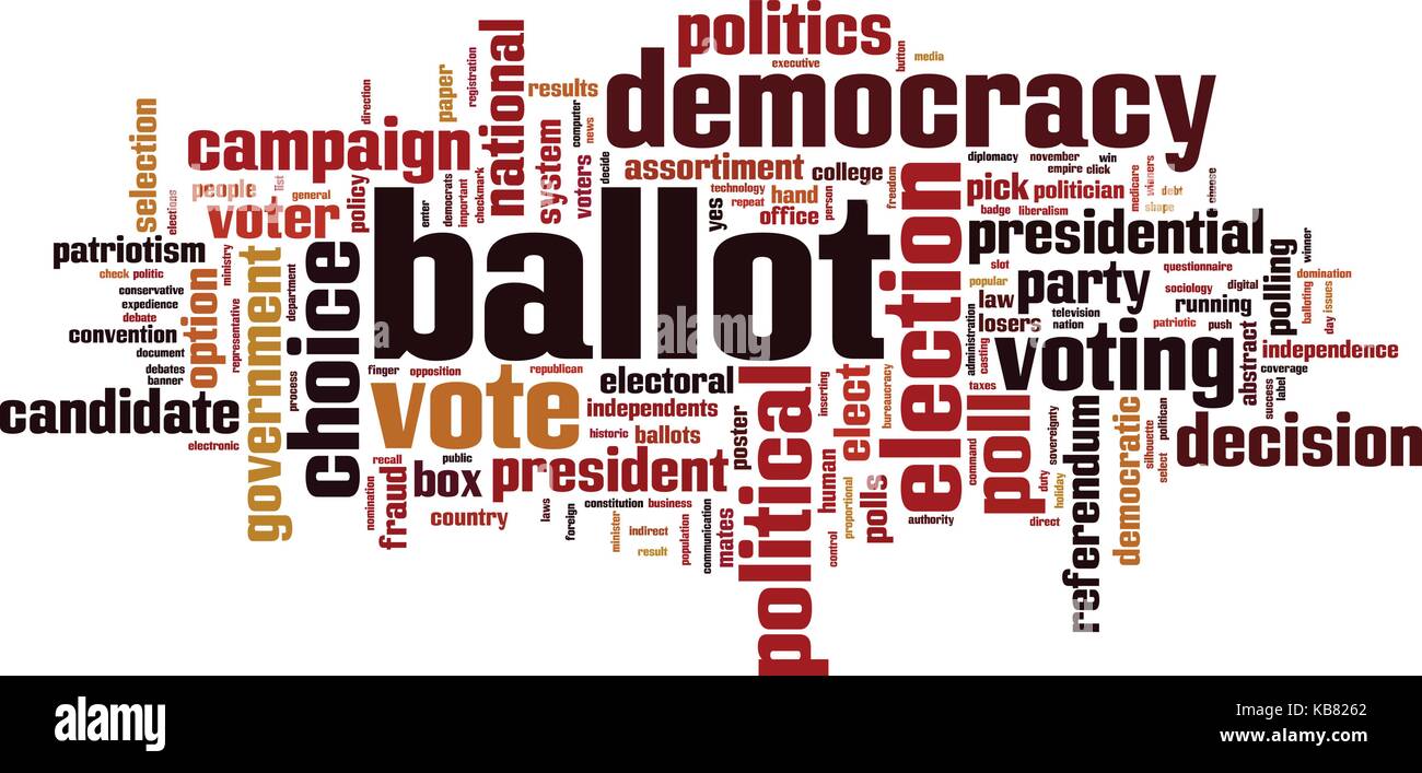 Ballot word cloud concept. Vector illustration Stock Vector Image & Art ...