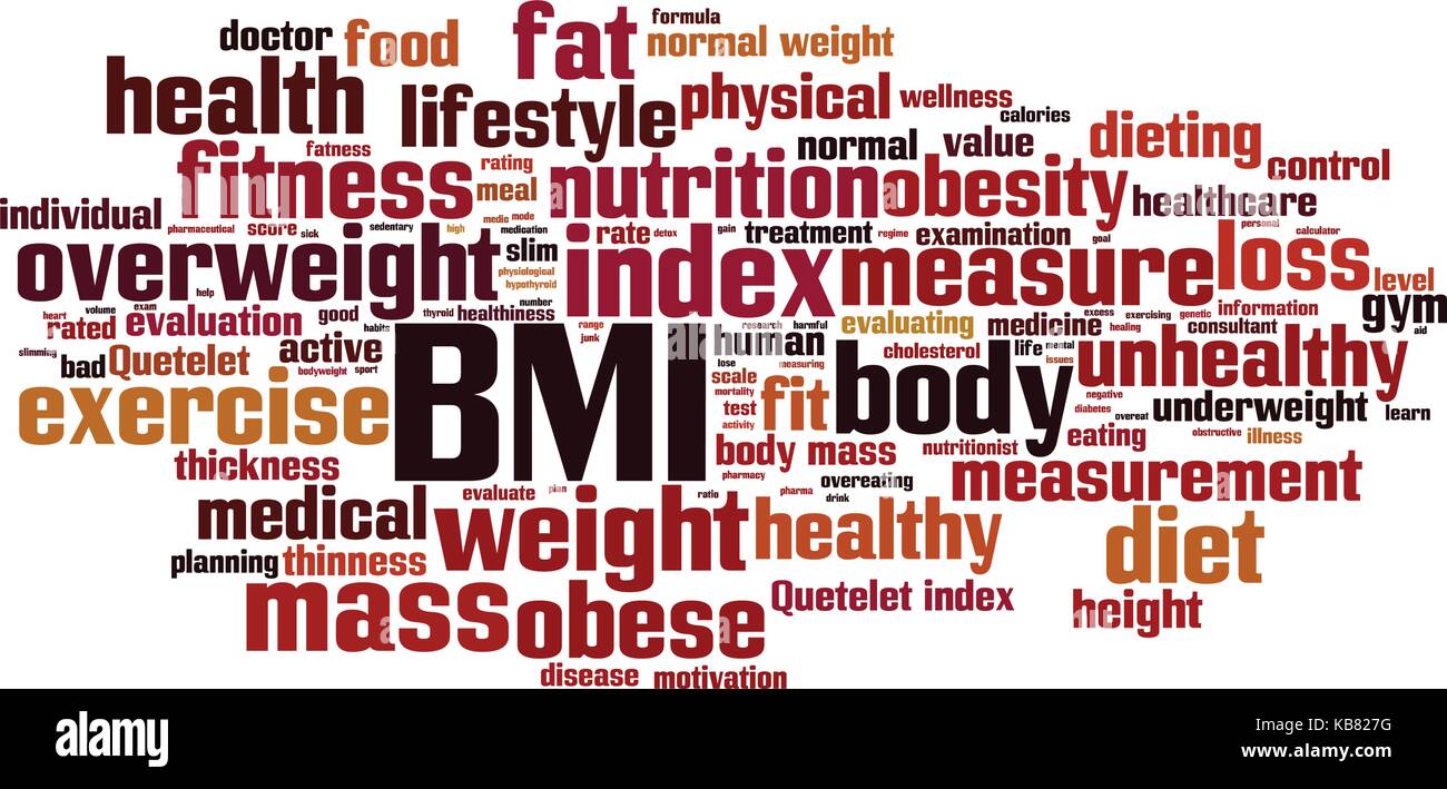 BMI word cloud concept. Vector illustration Stock Vector Image & Art ...