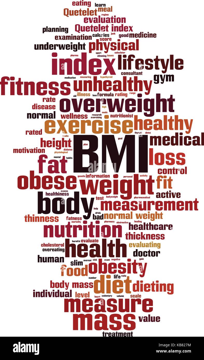 BMI word cloud concept. Vector illustration Stock Vector Image & Art ...