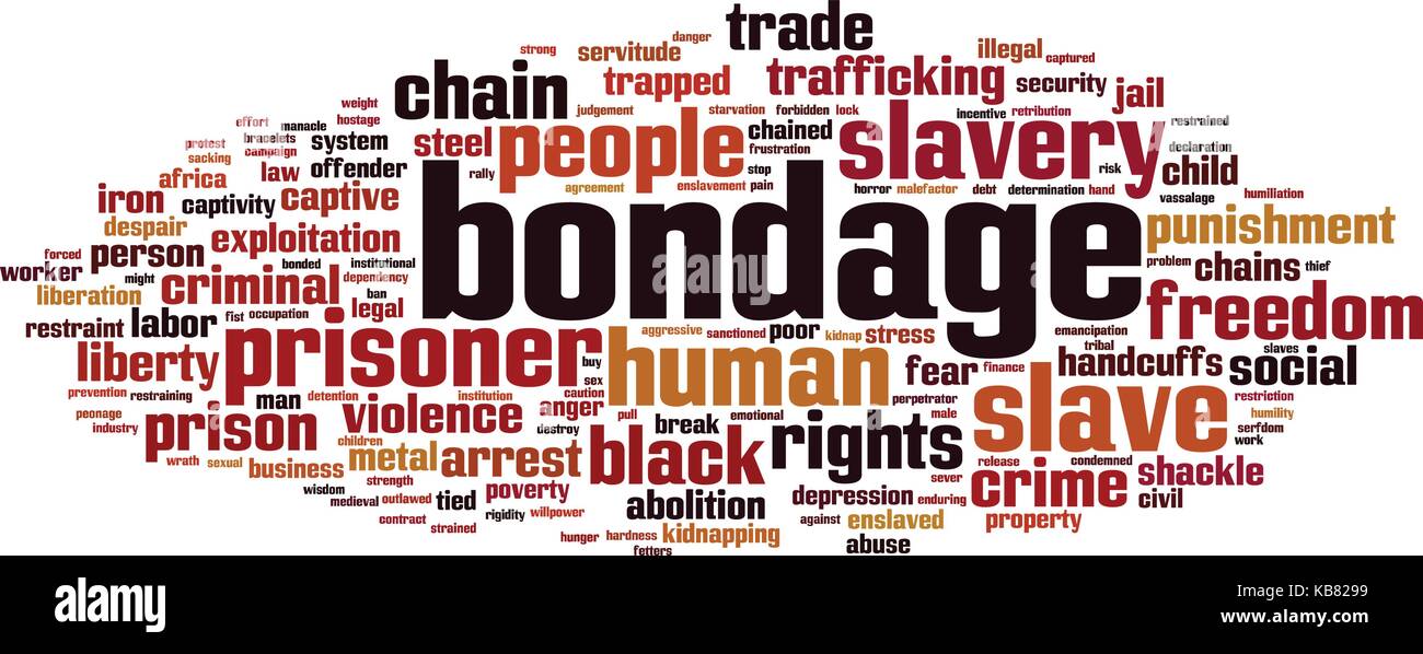 Bondage word cloud concept. Vector illustration Stock Vector Image ...