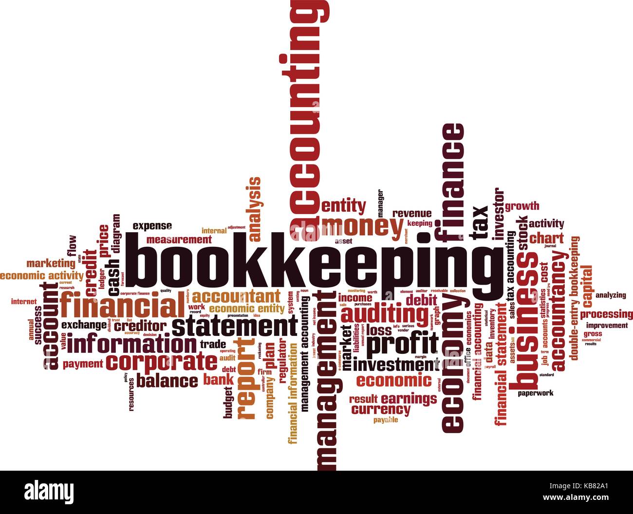 Bookkeeping illustration Stock Vector Images - Alamy