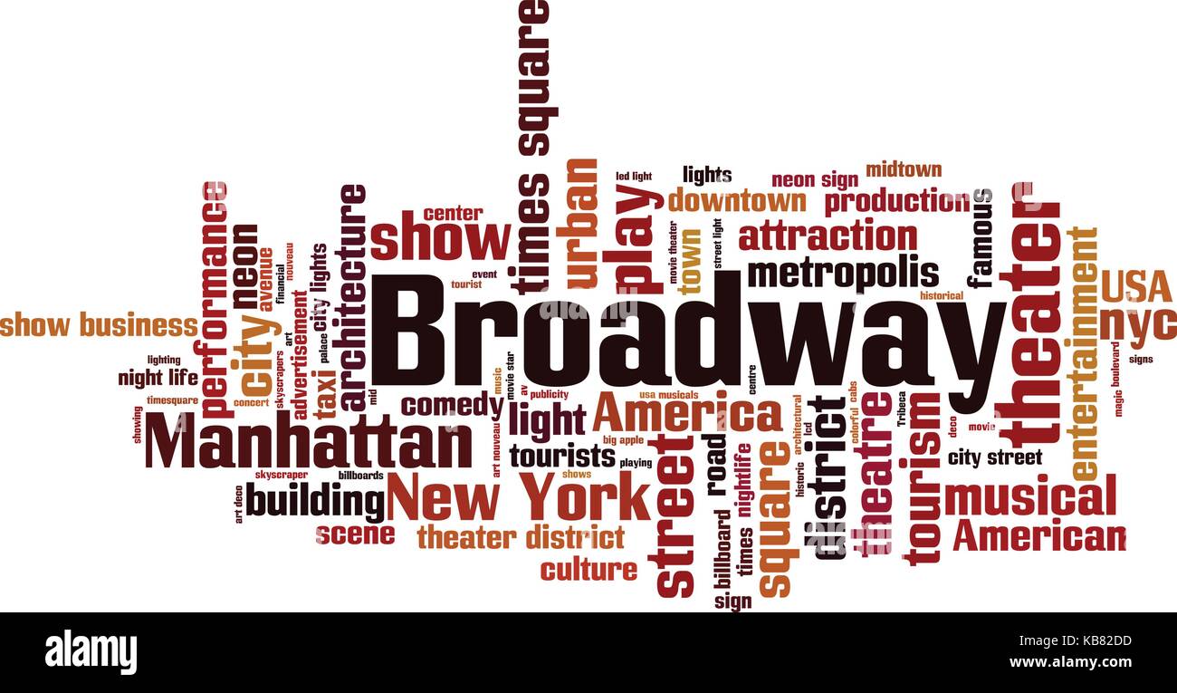 Broadway street scene Stock Vector Images - Alamy