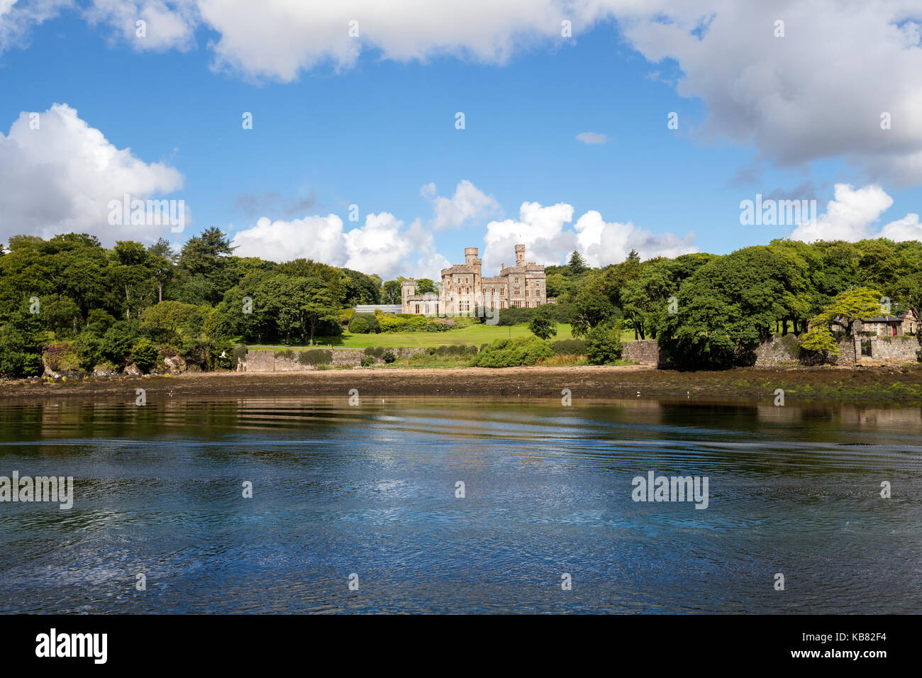 Lews Castle from the Port of Stornoway, Outer Hebrides, Scotland, UK ...
