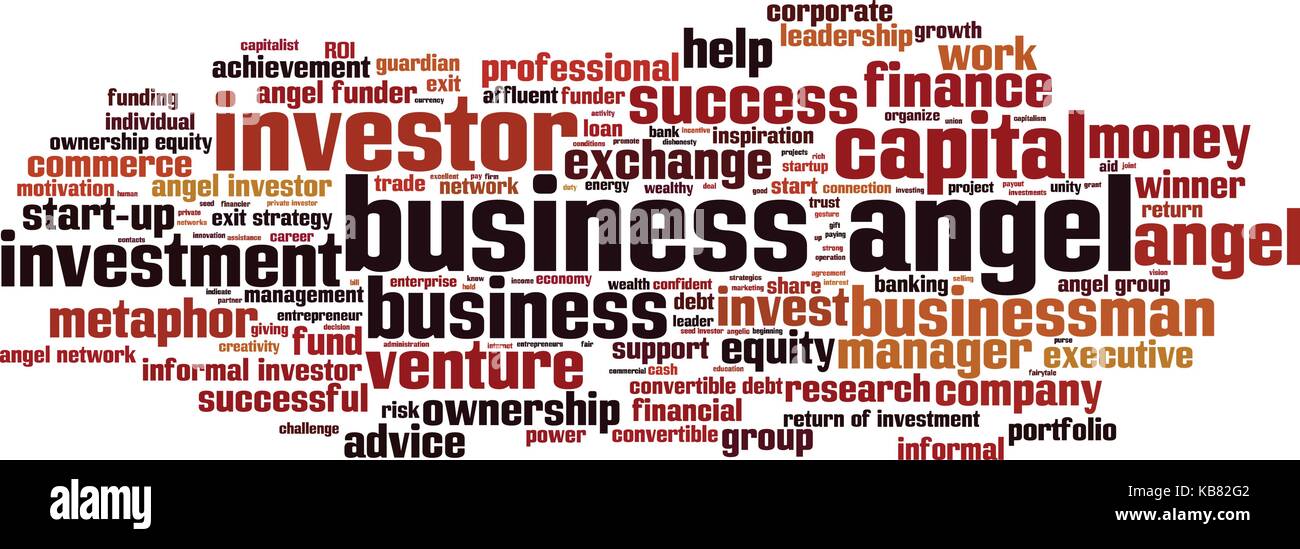 Business angel word cloud concept. Vector illustration Stock Vector ...