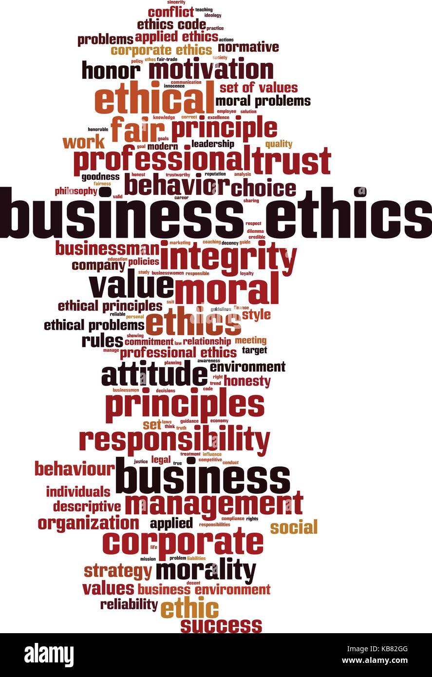 Professional ethics word cloud hi-res stock photography and images - Alamy