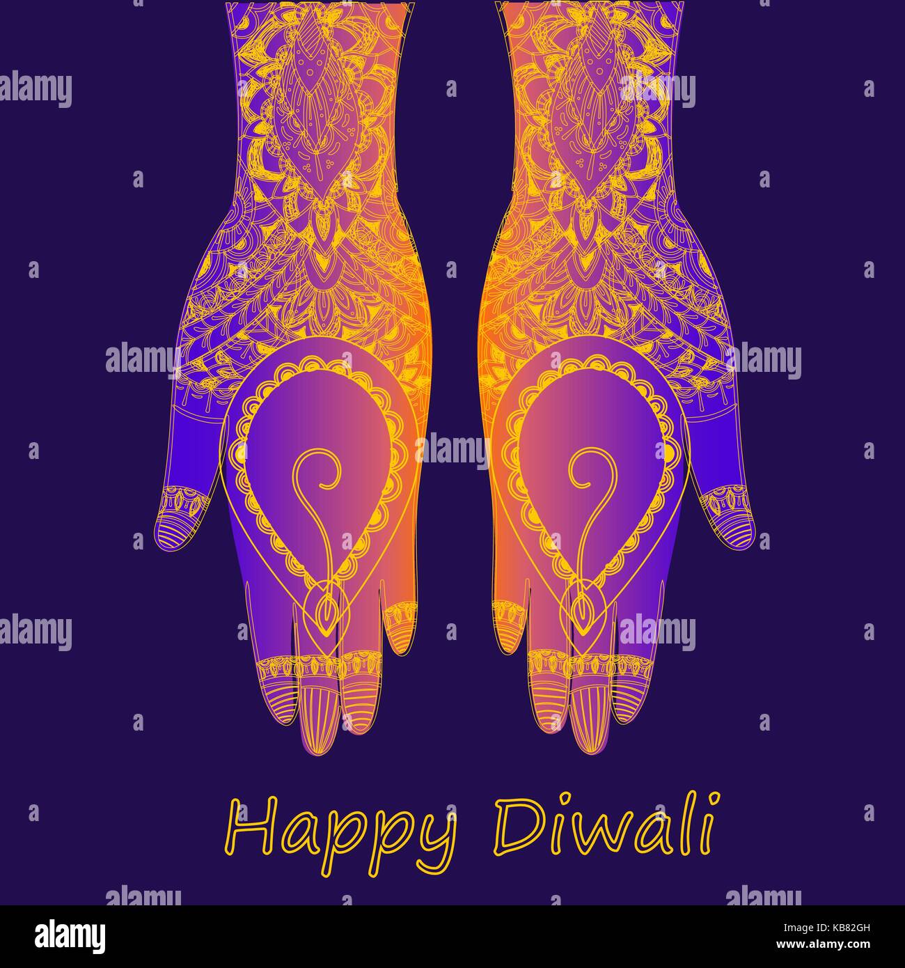 Hand holding indian design Stock Vector Images - Alamy