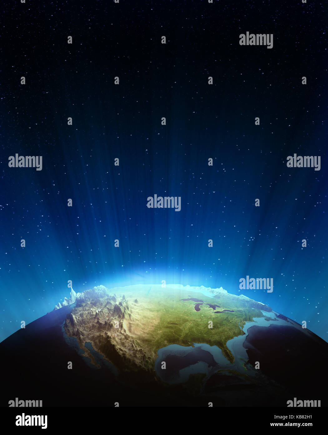 3d relief map usa hi-res stock photography and images - Alamy