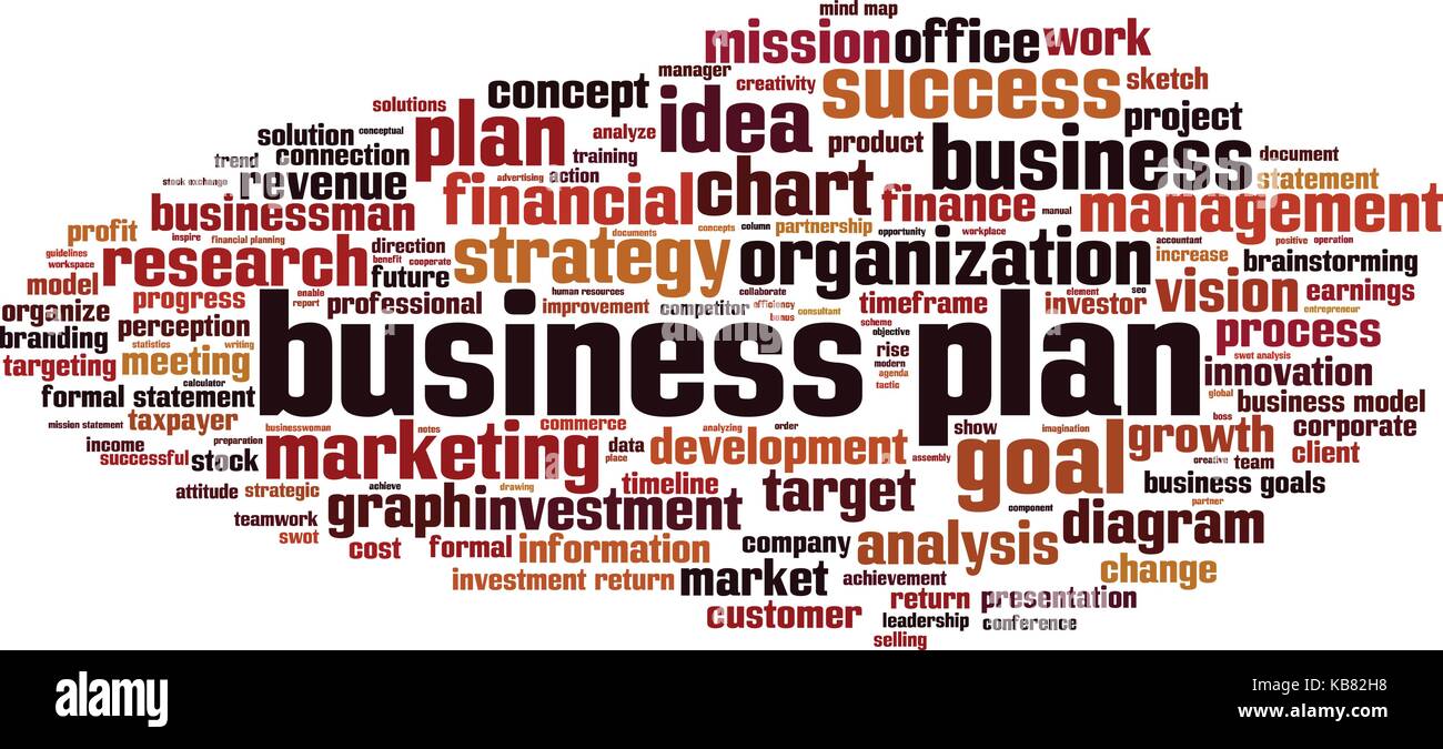 Business plan word cloud concept. Vector illustration Stock Vector ...