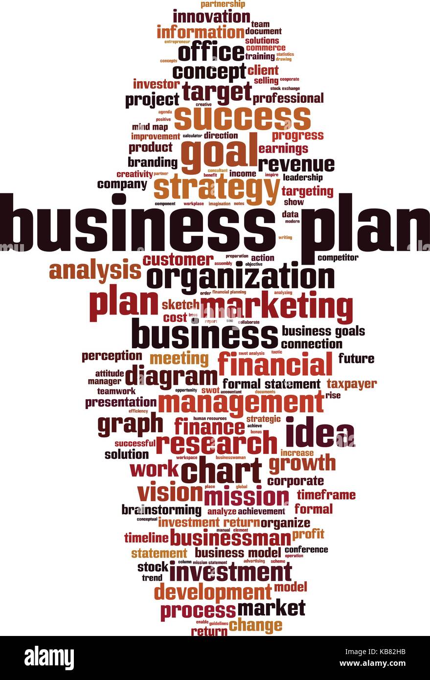 Business plan word cloud concept. Vector illustration Stock Vector ...