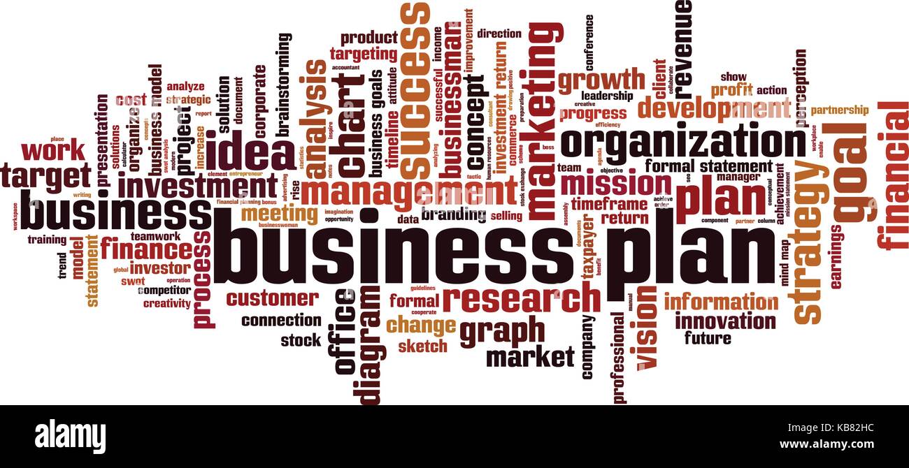 Business plan word cloud concept. Vector illustration Stock Vector ...