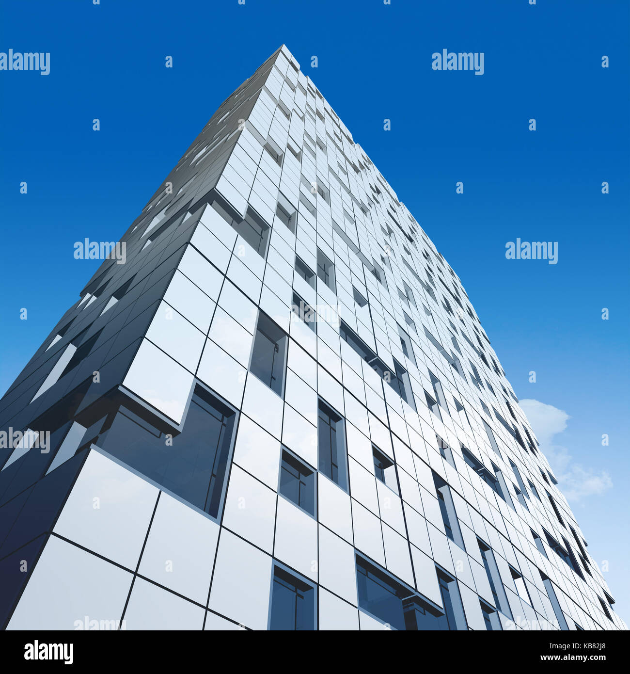 Sky building construction 3d rendering Stock Photo - Alamy