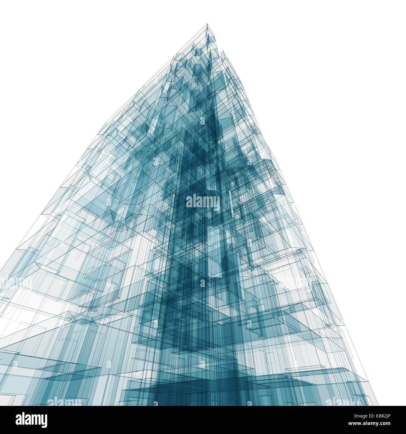 Abstract building 3d rendering Stock Photo - Alamy