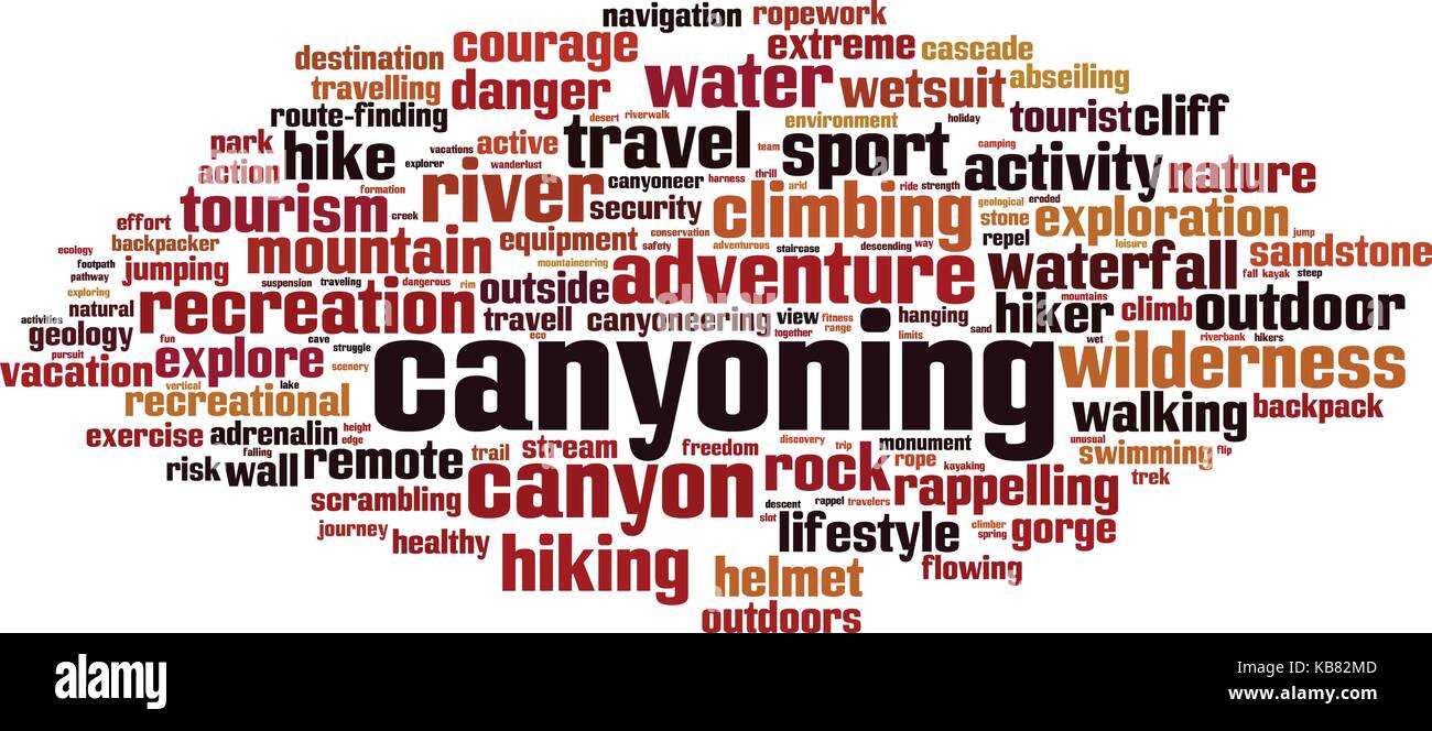 Canyoneering Stock Vector Images - Alamy