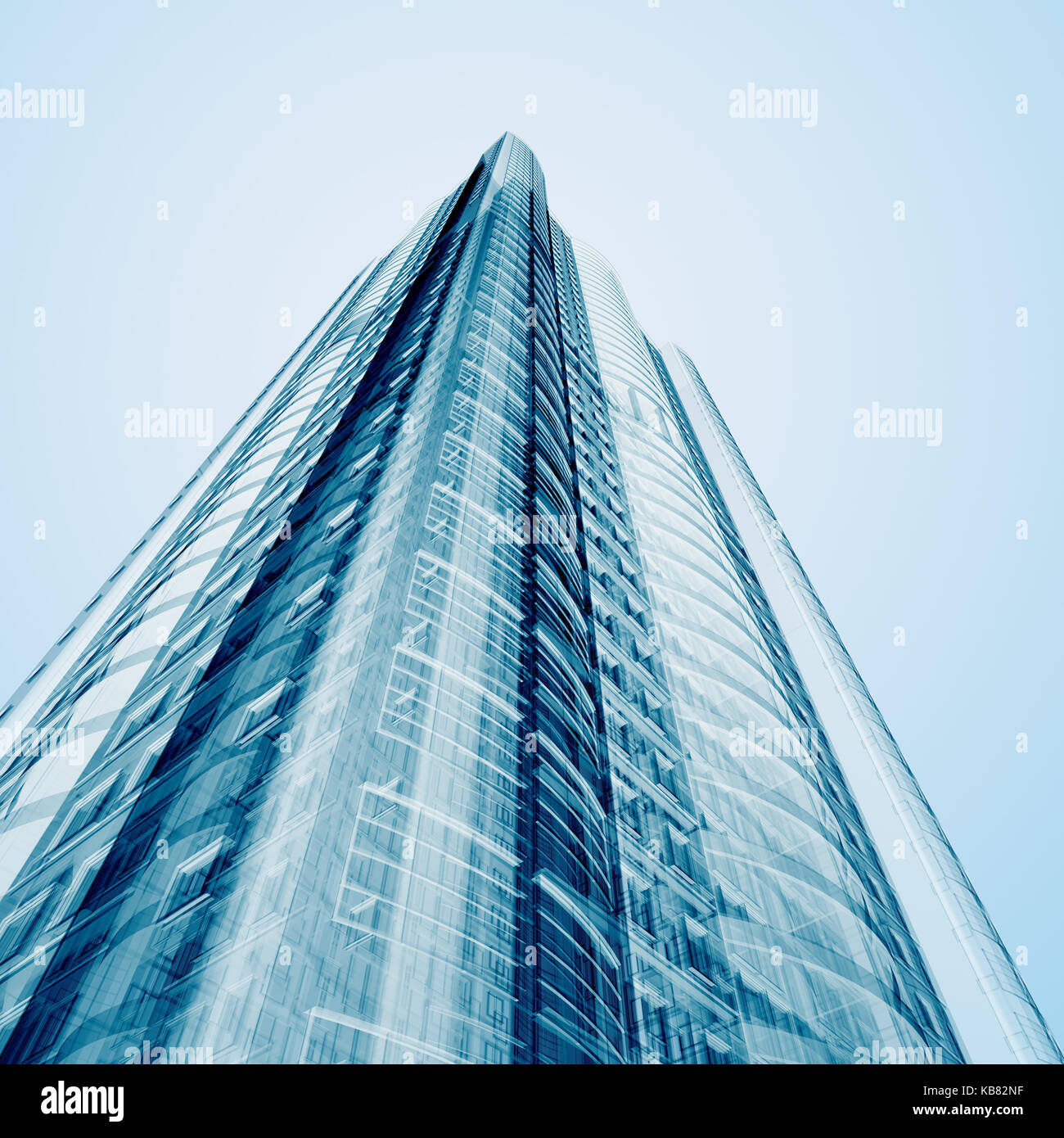 Modern building 3d rendering Stock Photo - Alamy