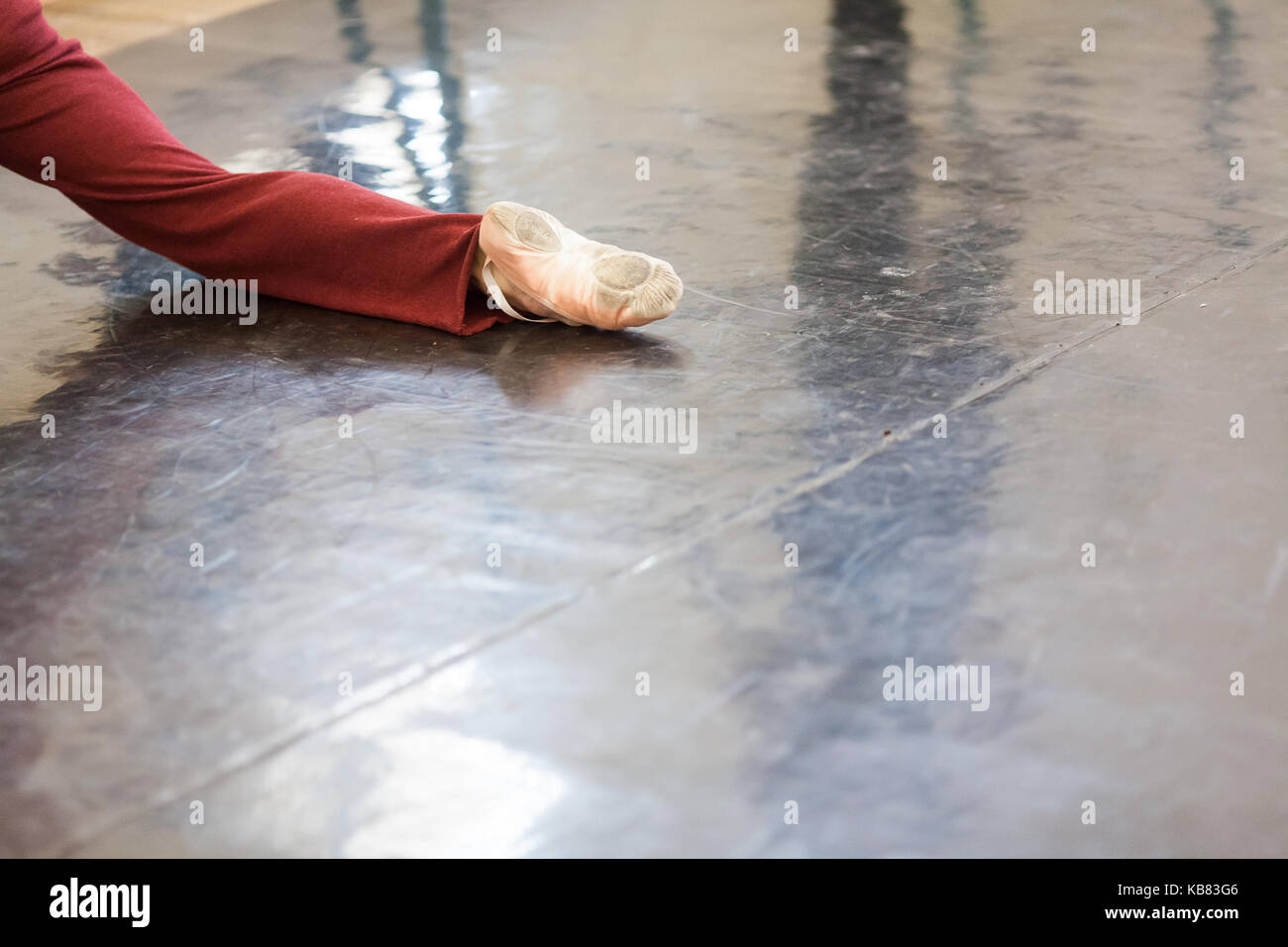dancing, pation, strength concept. close up of muscular leg of man who ...