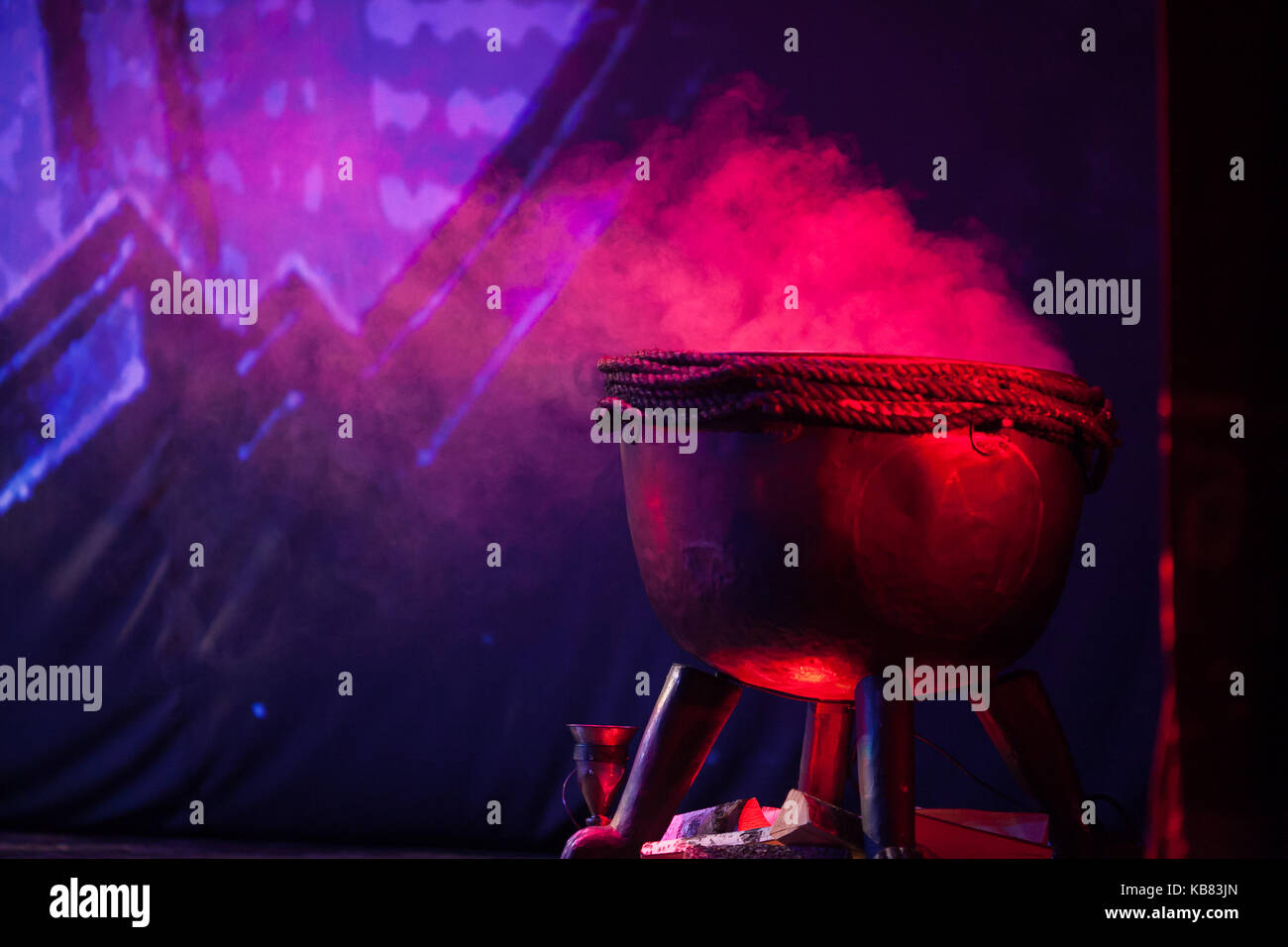 stage prop, decoration, illuminating concept. at the corner of the ...