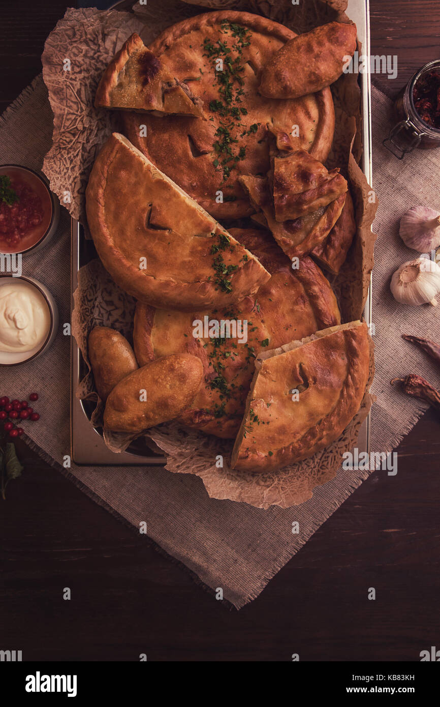 Different pies composition Stock Photo - Alamy