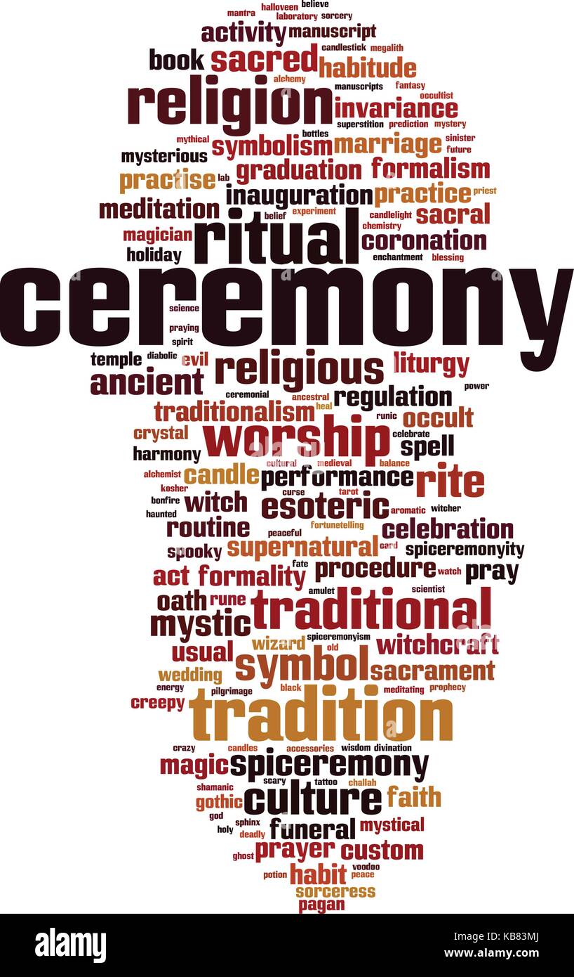 Ceremony word cloud concept. Vector illustration Stock Vector Image ...