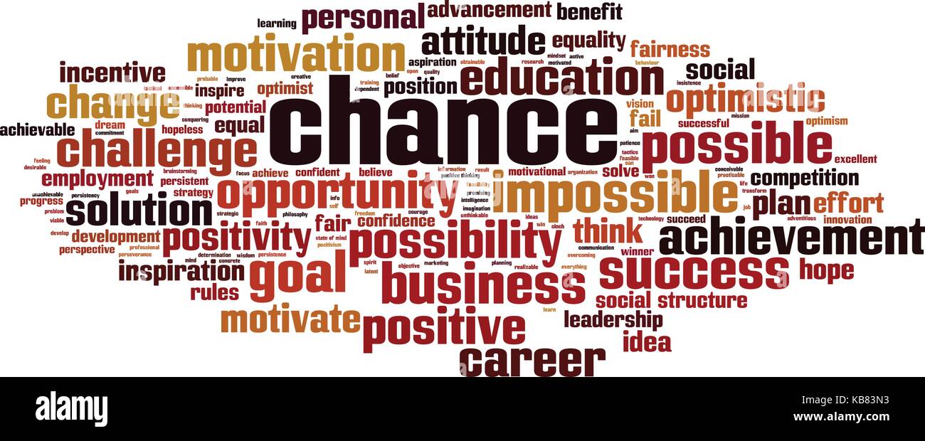 Chance word cloud concept. Vector illustration Stock Vector Image & Art ...