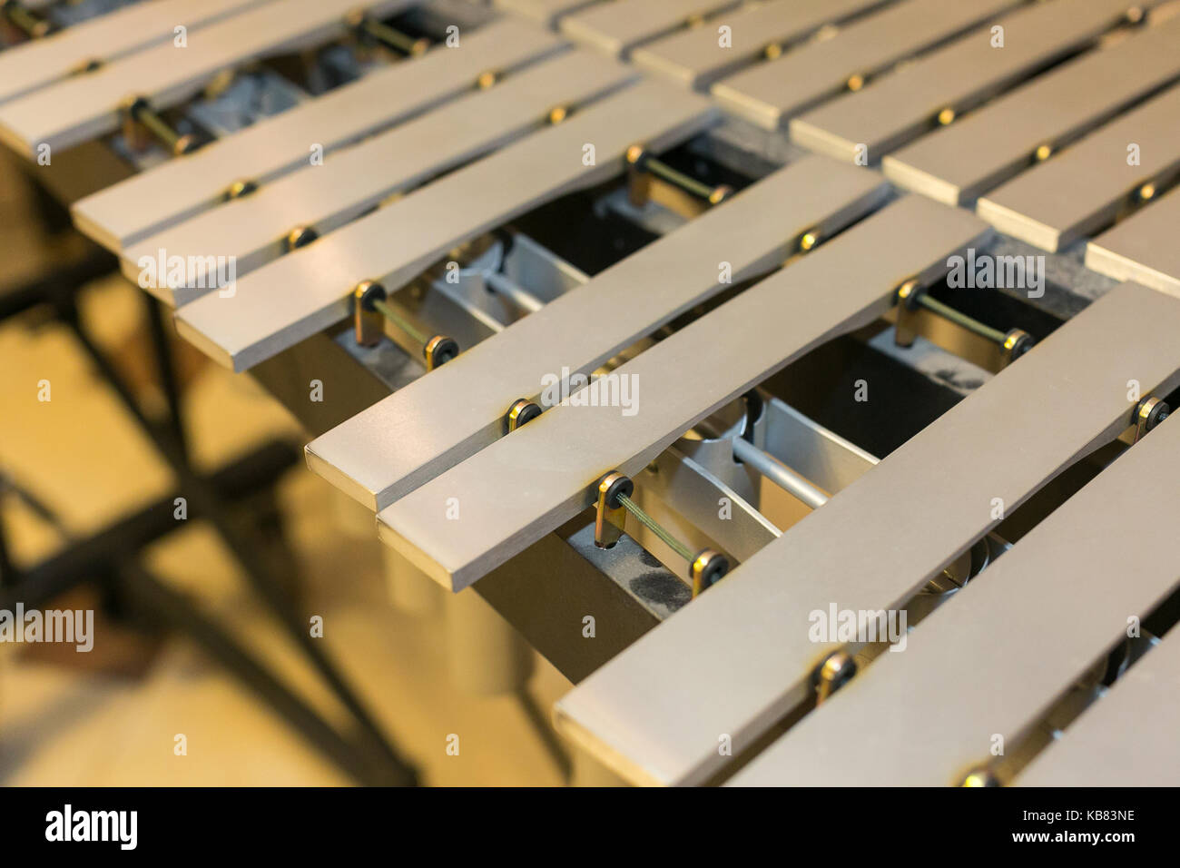 xylophone, musical chromatic instrument concept - closeup on ...