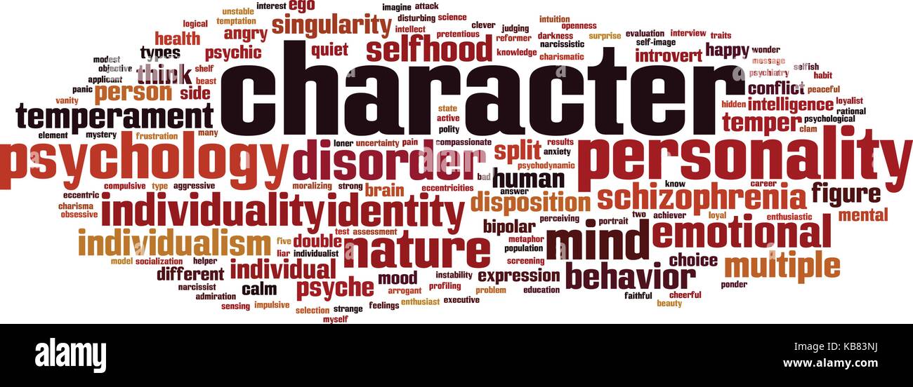 Character word cloud concept. Vector illustration Stock Vector Image ...