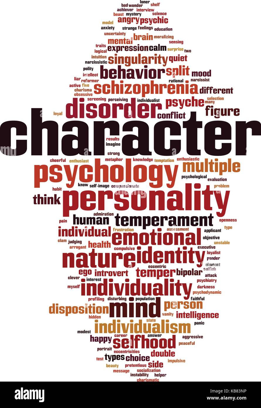 Character word cloud concept. Vector illustration Stock Vector Image ...