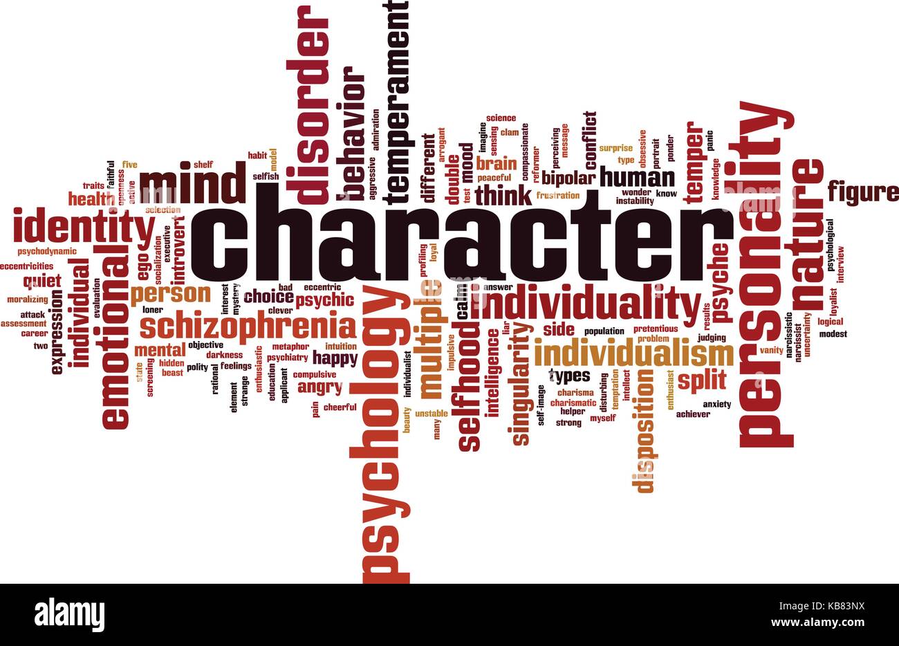 Character word cloud concept. Vector illustration Stock Vector Image ...