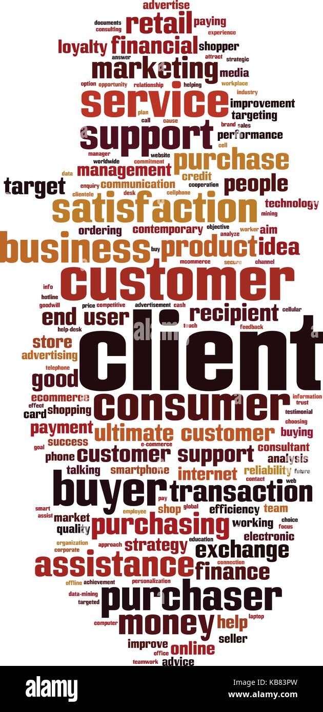Client word cloud concept. Vector illustration Stock Vector Image & Art ...