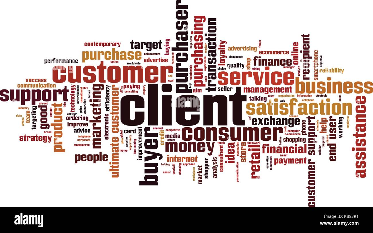 Client word cloud concept. Vector illustration Stock Vector Image & Art ...