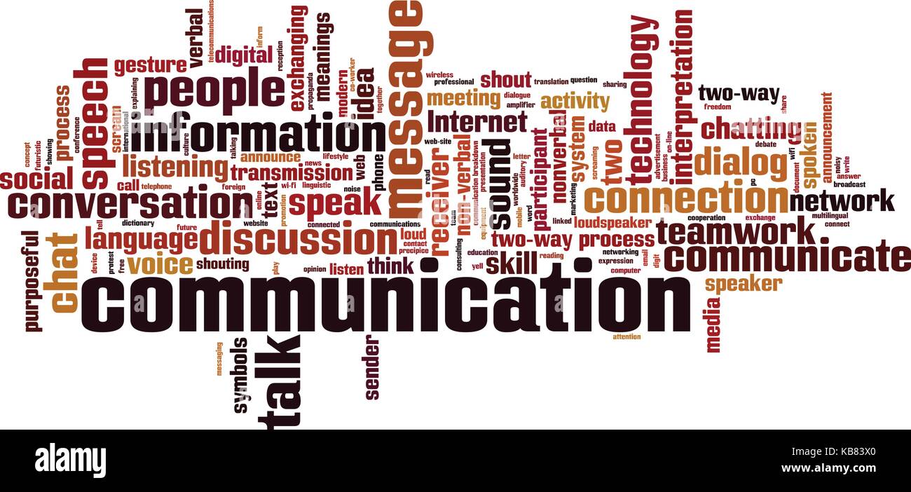 Communication word cloud concept. Vector illustration Stock Vector ...