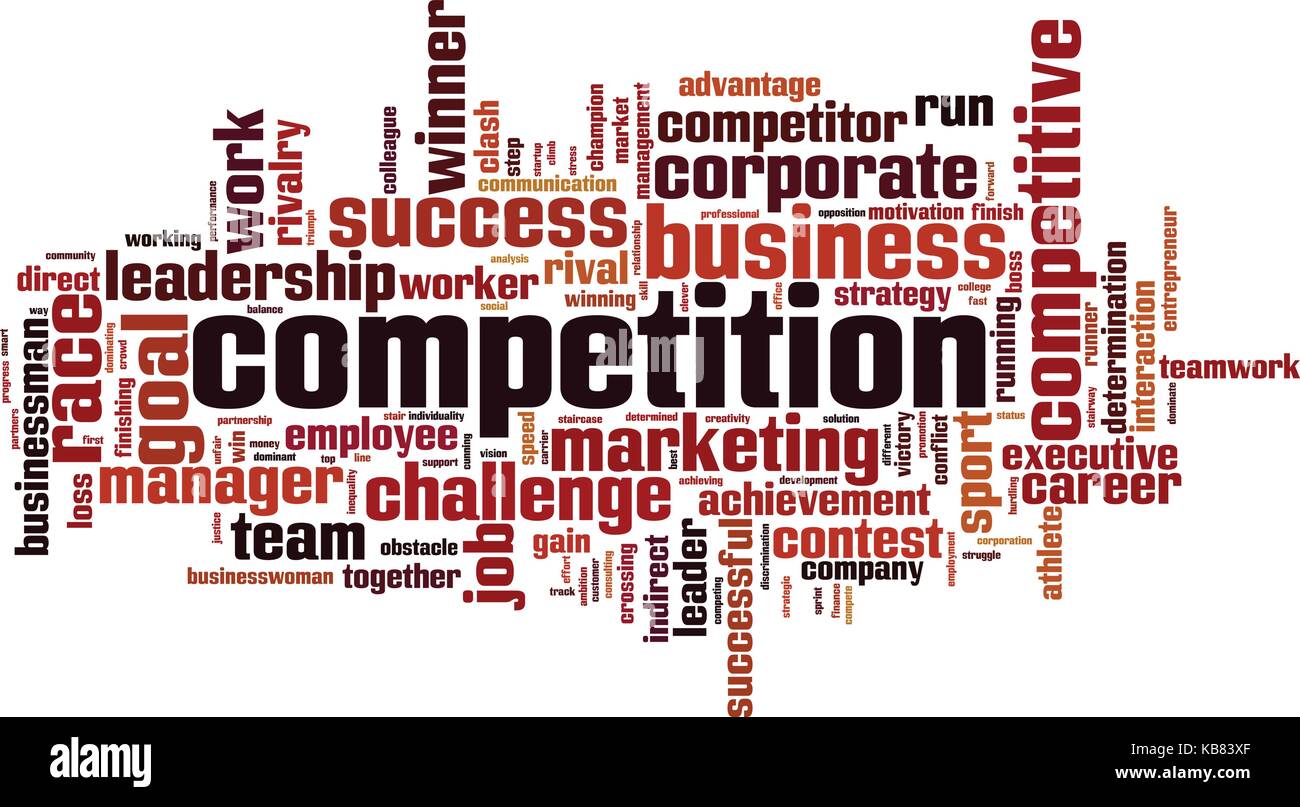 Competition word cloud concept. Vector illustration Stock Vector Image ...