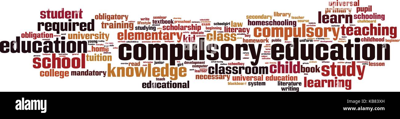 Compulsory schooling Stock Vector Images - Alamy