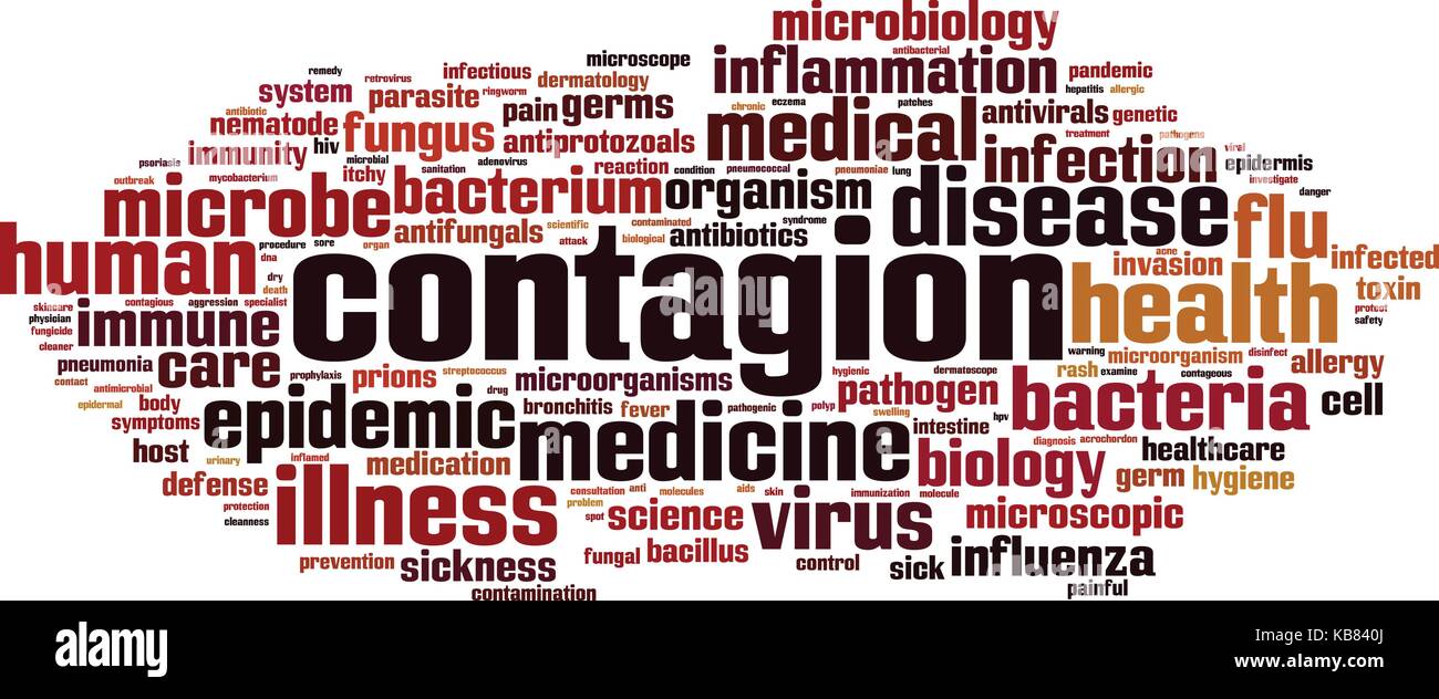 Contagion word cloud concept. Vector illustration Stock Vector Image ...