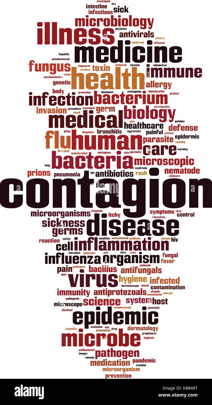 Contagion word cloud concept. Vector illustration Stock Vector Image ...