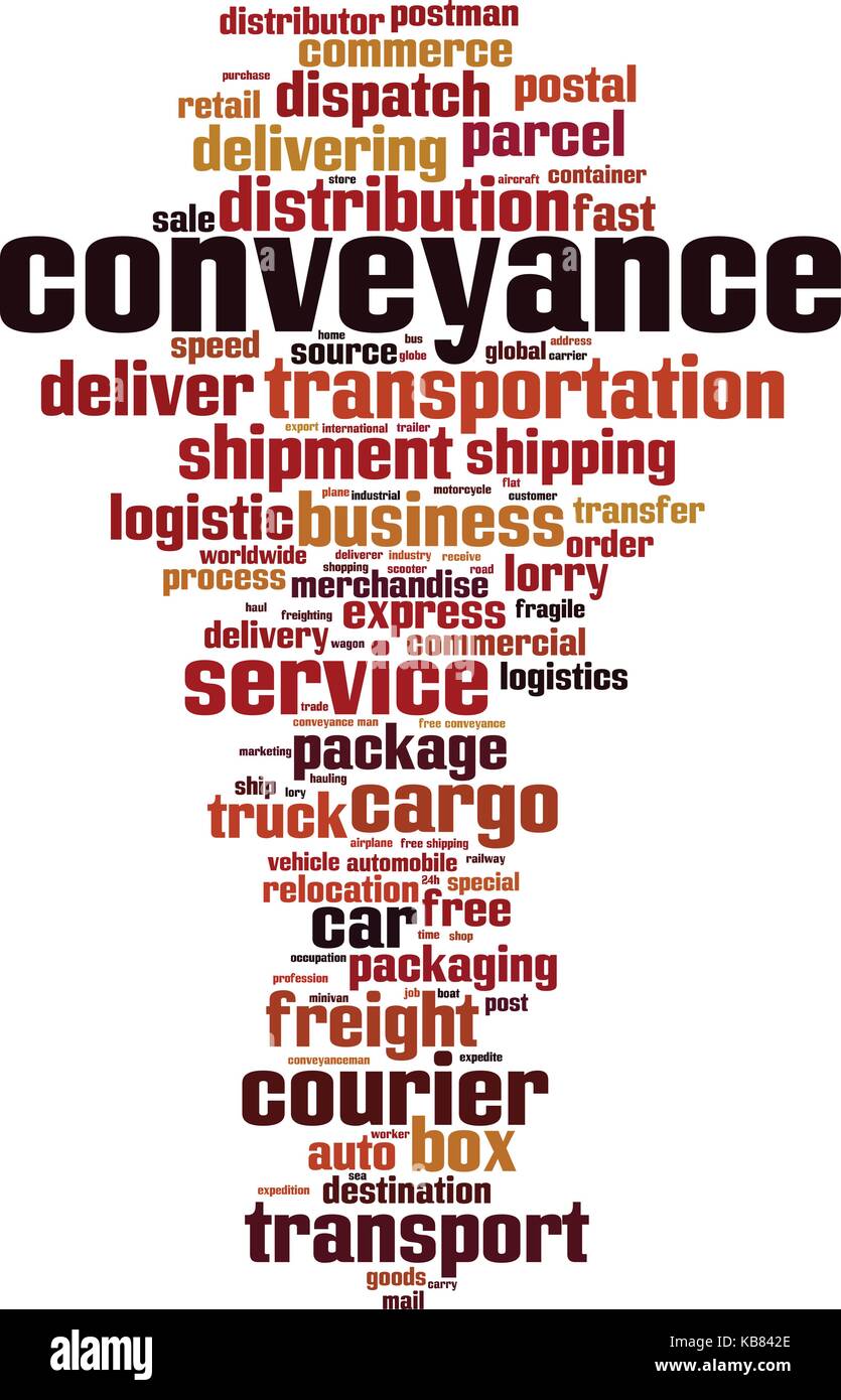 Conveyance word cloud concept. Vector illustration Stock Vector Image ...