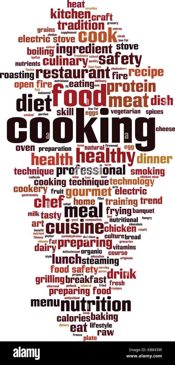 Cooking word cloud concept. Vector illustration Stock Vector Image ...