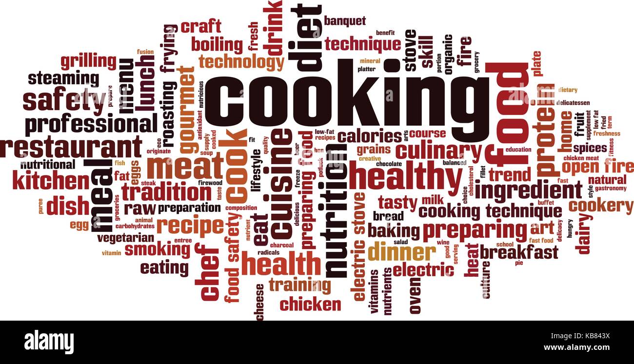 Cooking word cloud concept. Vector illustration Stock Vector Image ...