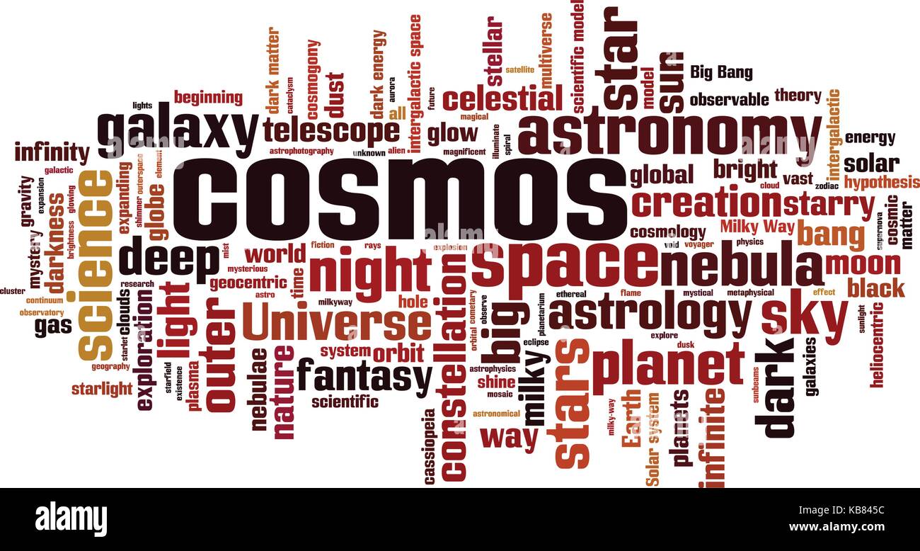 Cosmos word cloud concept. Vector illustration Stock Vector Image & Art ...