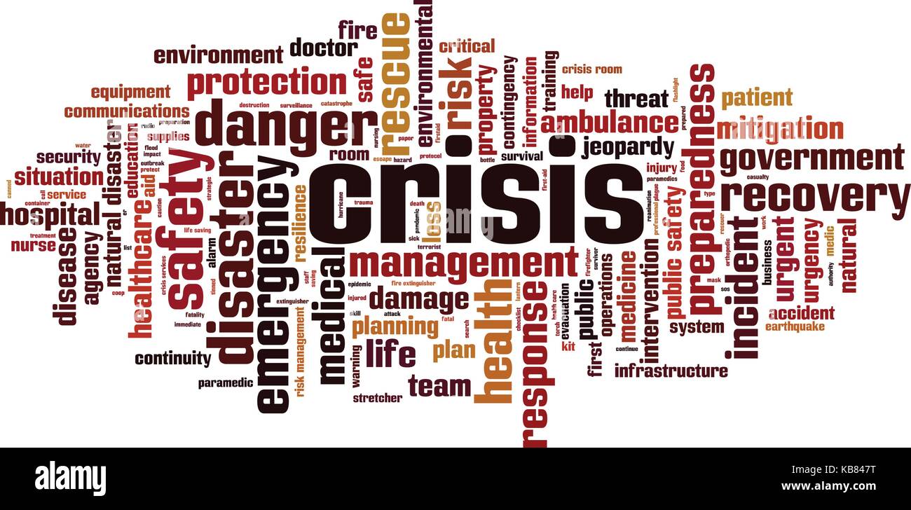 Crisis word cloud concept. Vector illustration Stock Vector Image & Art ...
